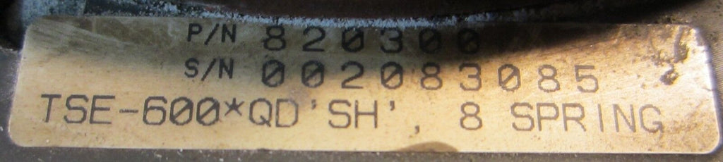 Nexen Horton Spring Clutch Brake P/N 820300 TSE-600*QD'SH, 8 Spring NW ...