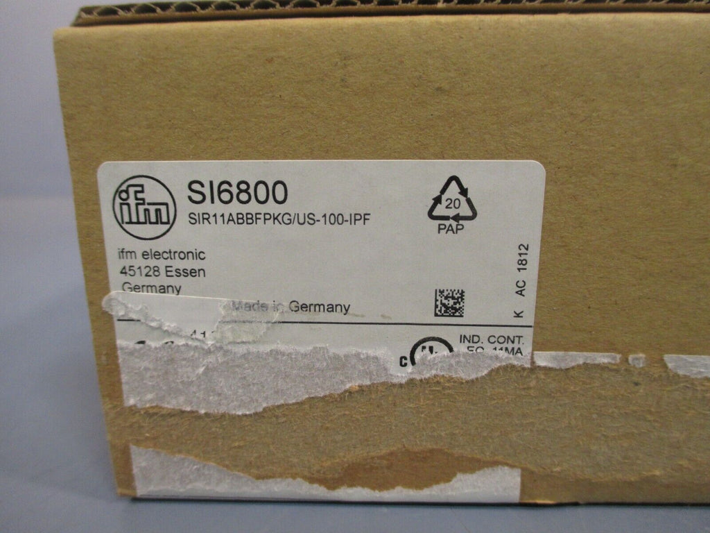 IFM Electronic Flow Sensor SI6800 | eTech Surplus