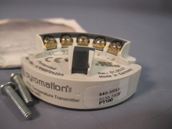 Pyromation RTD Temperature Transmitter Series 440 440-385U-S(30-230)F ...