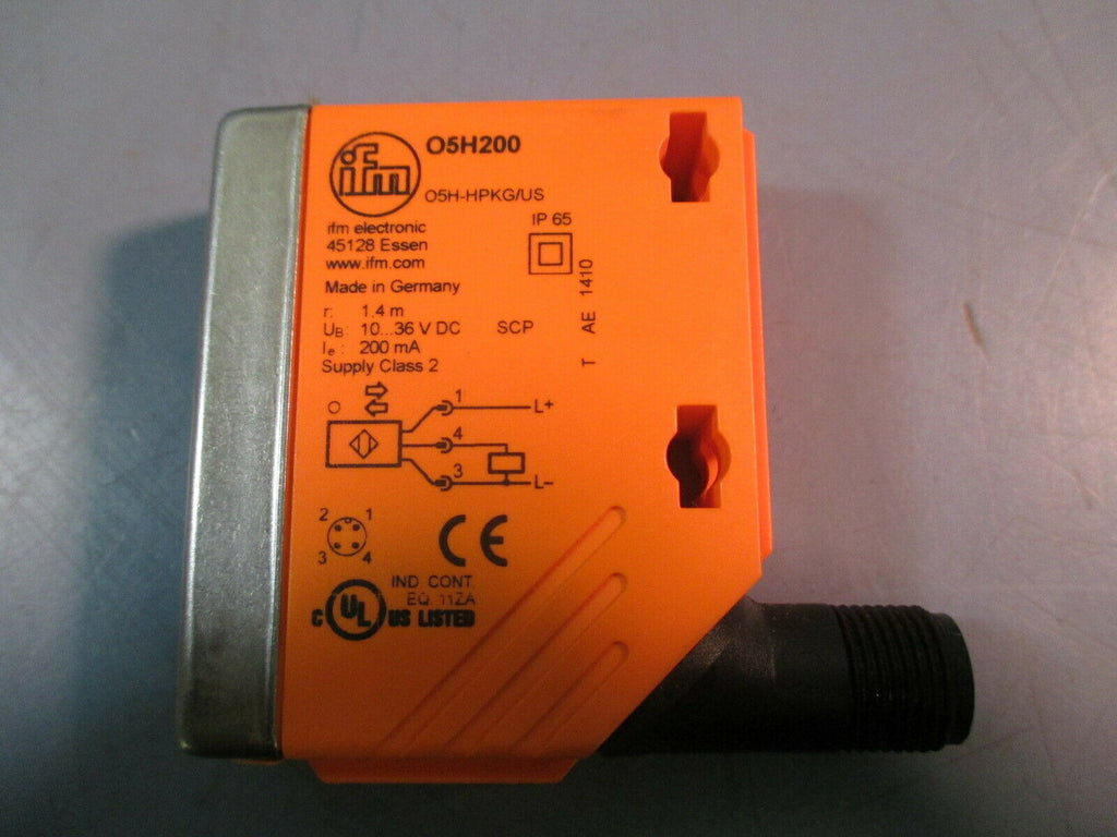 IFM EFECTOR200 PHOTOELECTIC SENSORS O5H200 O5H-HPKG/US100 | eTech Surplus