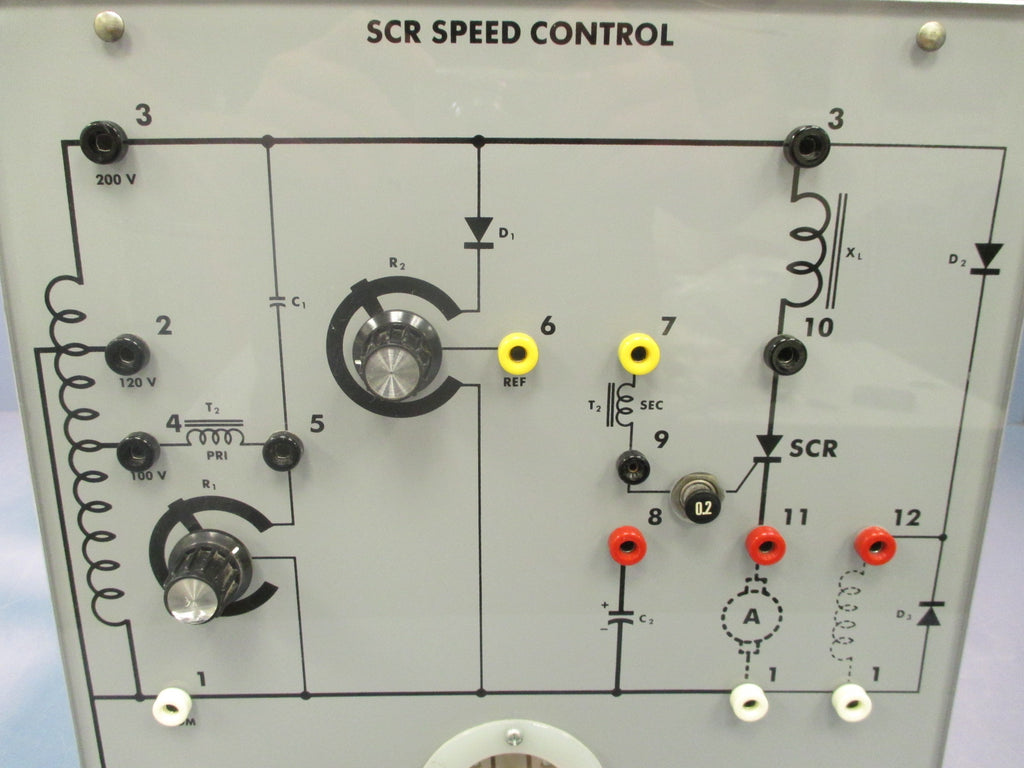 Lab-Volt EMS SCR Speed Control Trainer Module 9011-00 Variable DC Powe ...